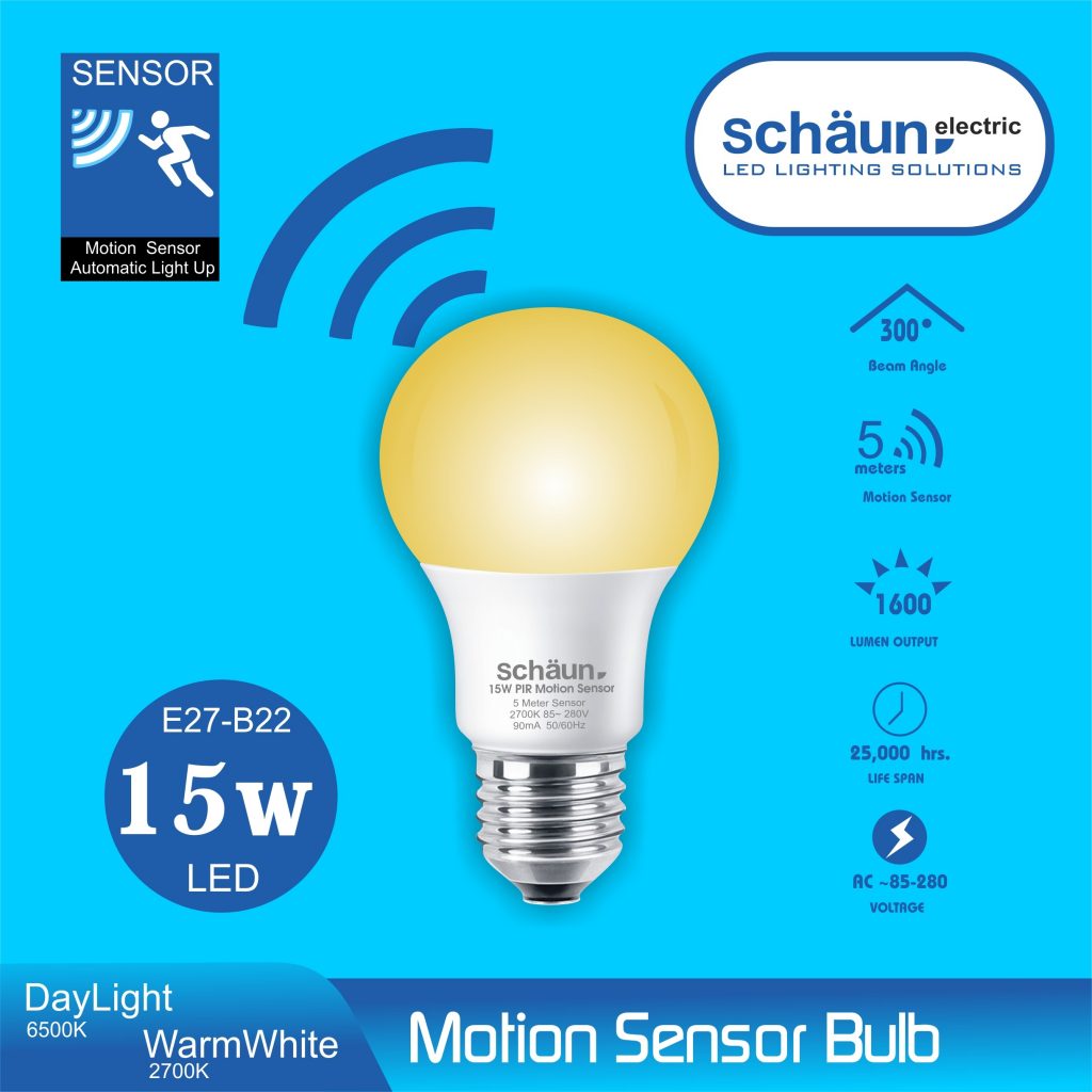 Motion Sensor Light Bulb Price in Pakistan | Schaun Electric